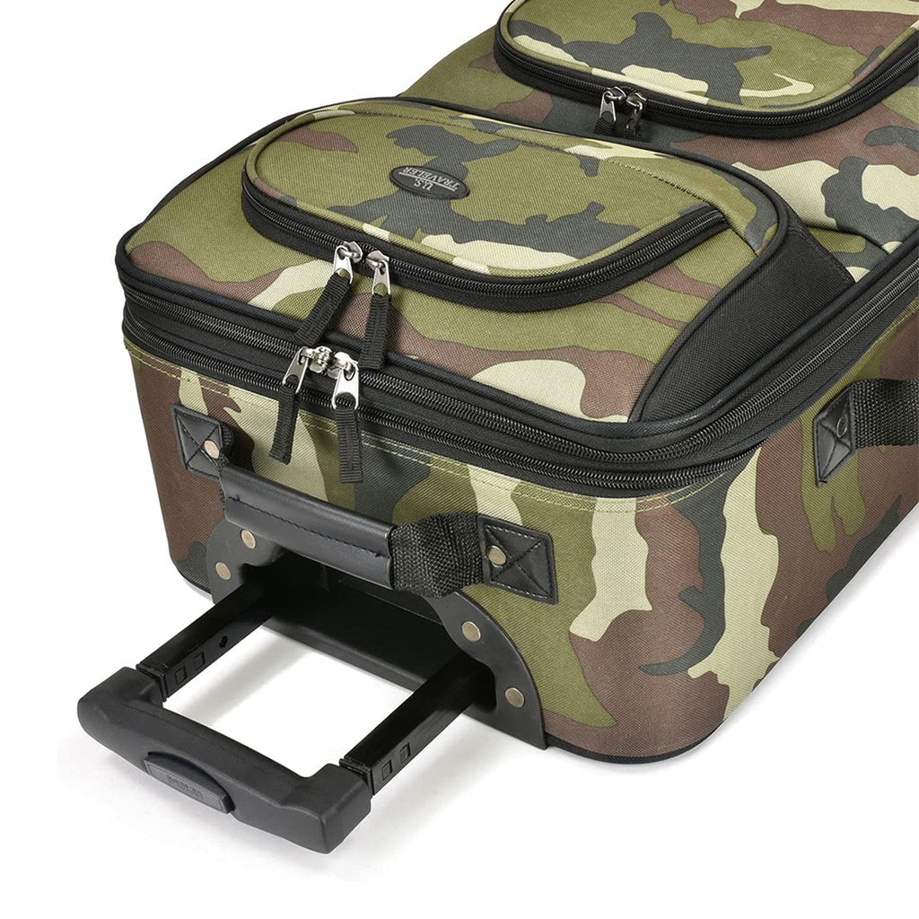 U.S. Traveler Rio Rugged Fabric Expandable Carry-on Luggage Set ...