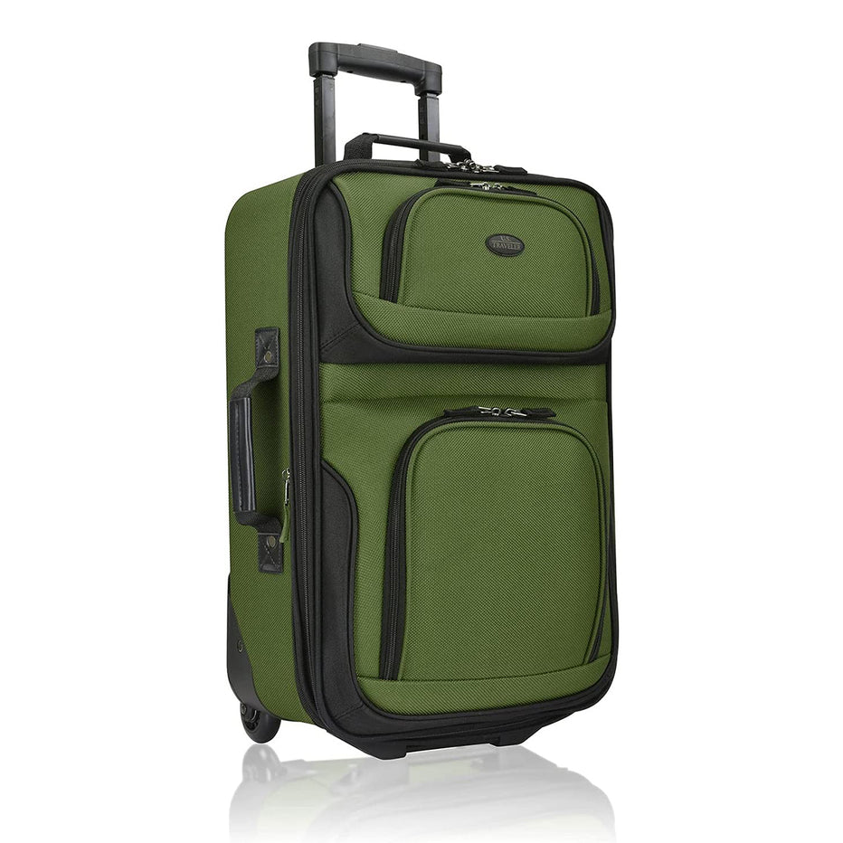 U.S. Traveler Rio Rugged Fabric Expandable Carry-on Luggage Set ...