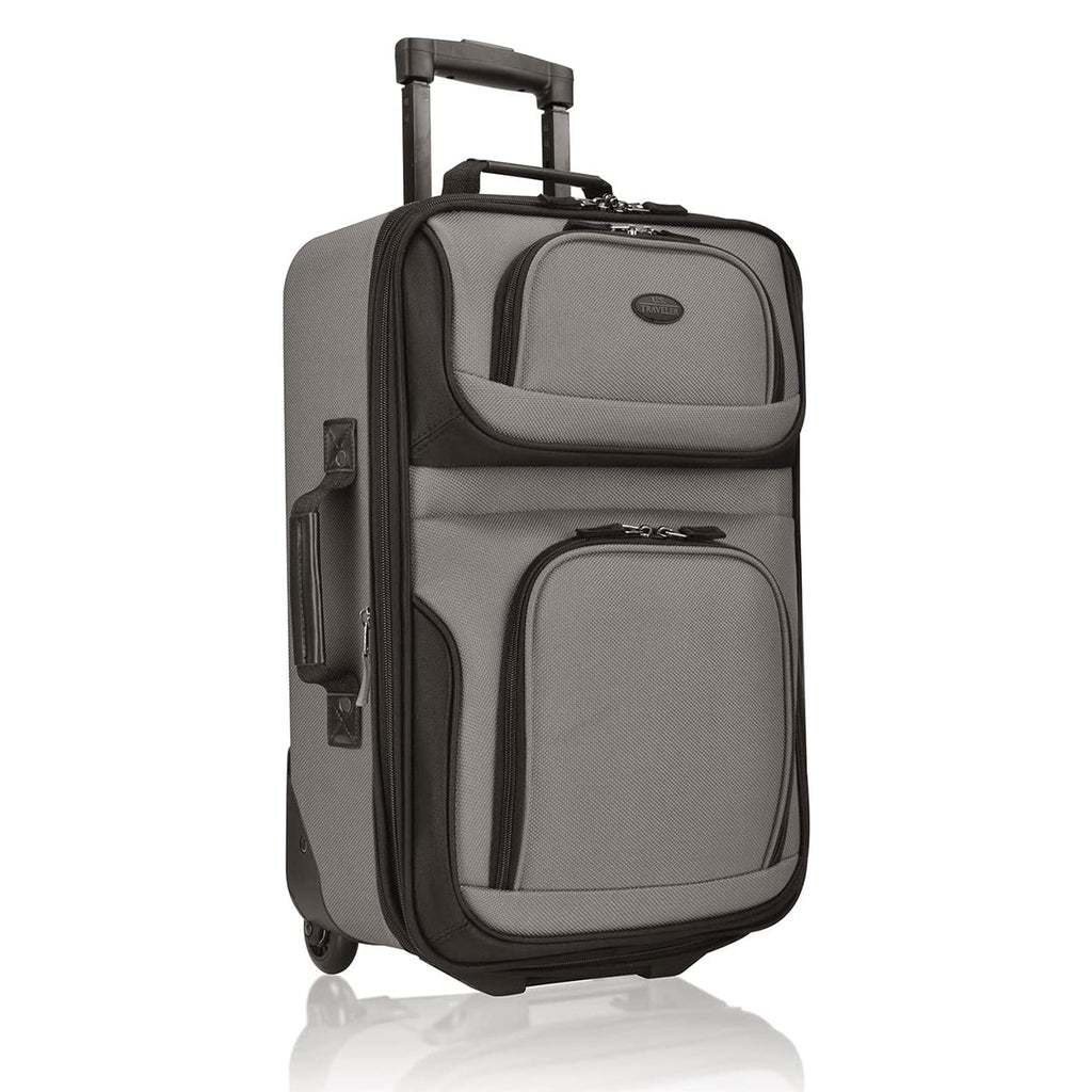 U.S. Traveler Rio Rugged Fabric Expandable Carry-on Luggage Set ...